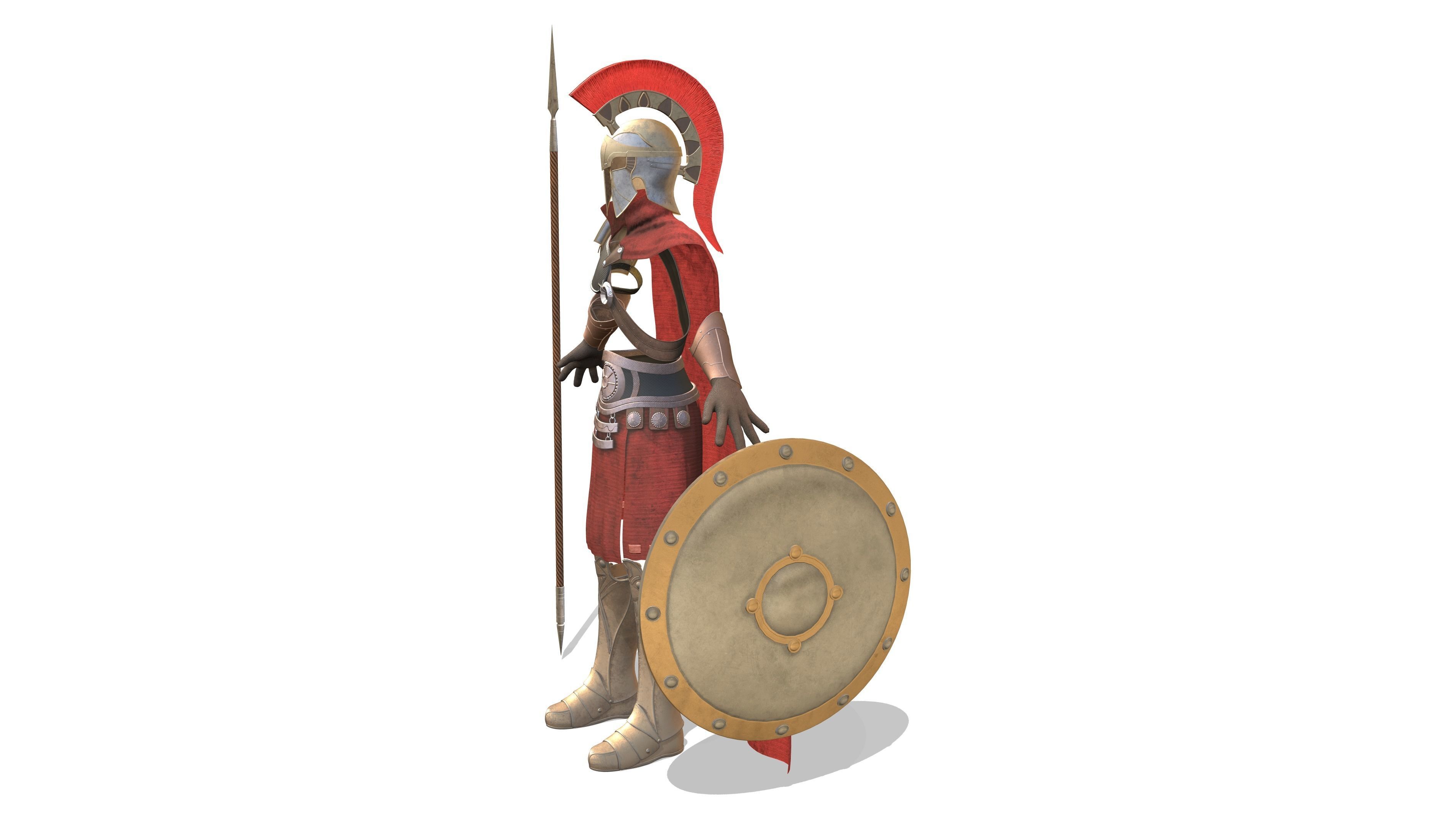 3D model Roman Soldier Full Uniform VR / AR / low-poly | CGTrader