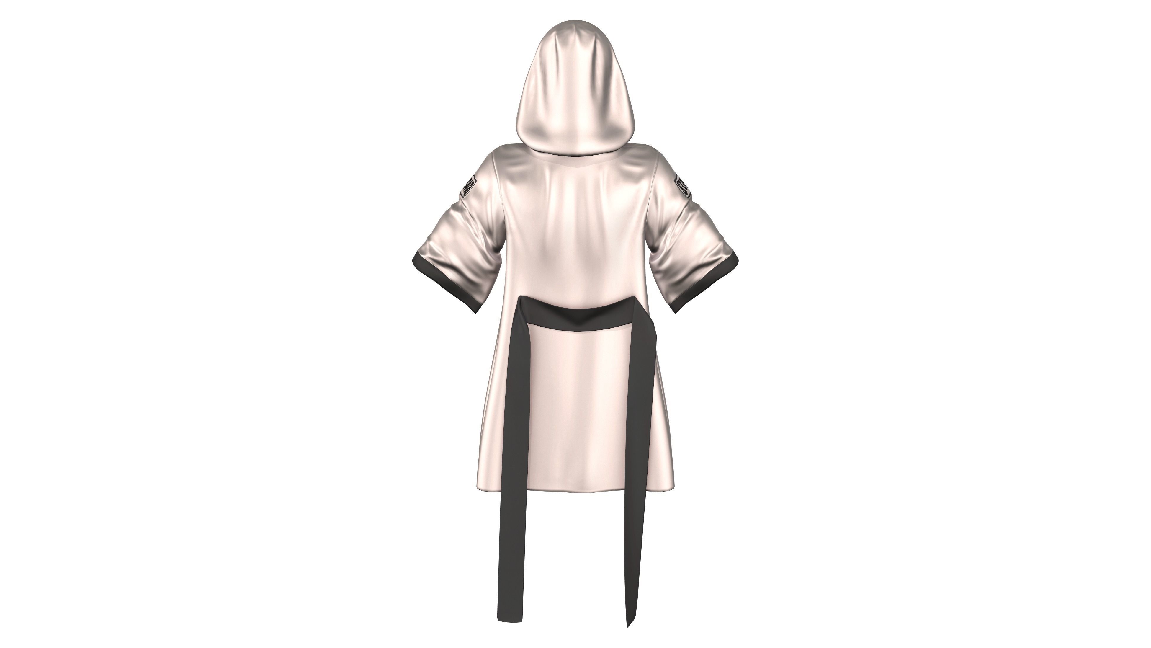3D model Men Hooded Boxing Robe VR / AR / low-poly | CGTrader
