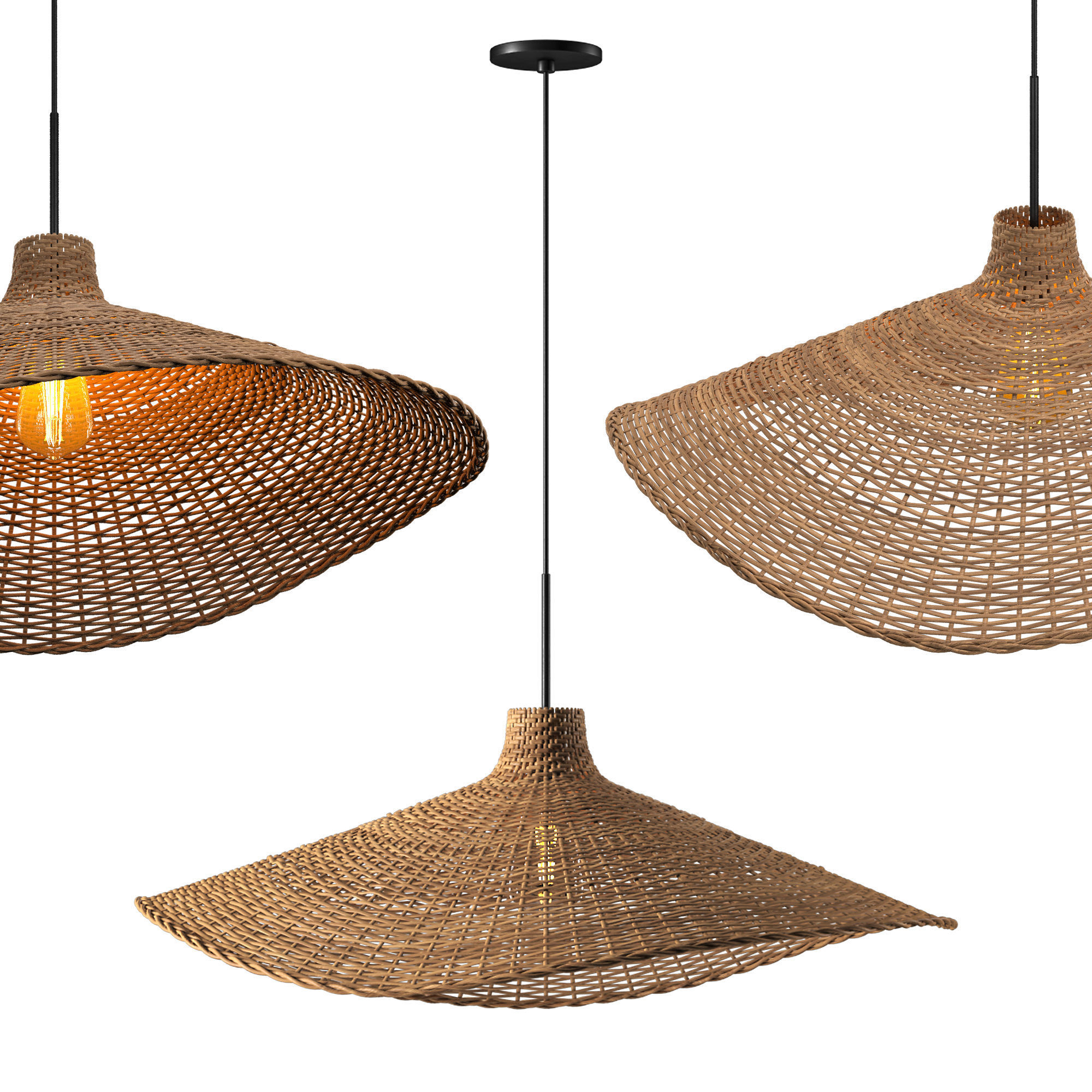 Callie Woven Pendant 3D model | CGTrader