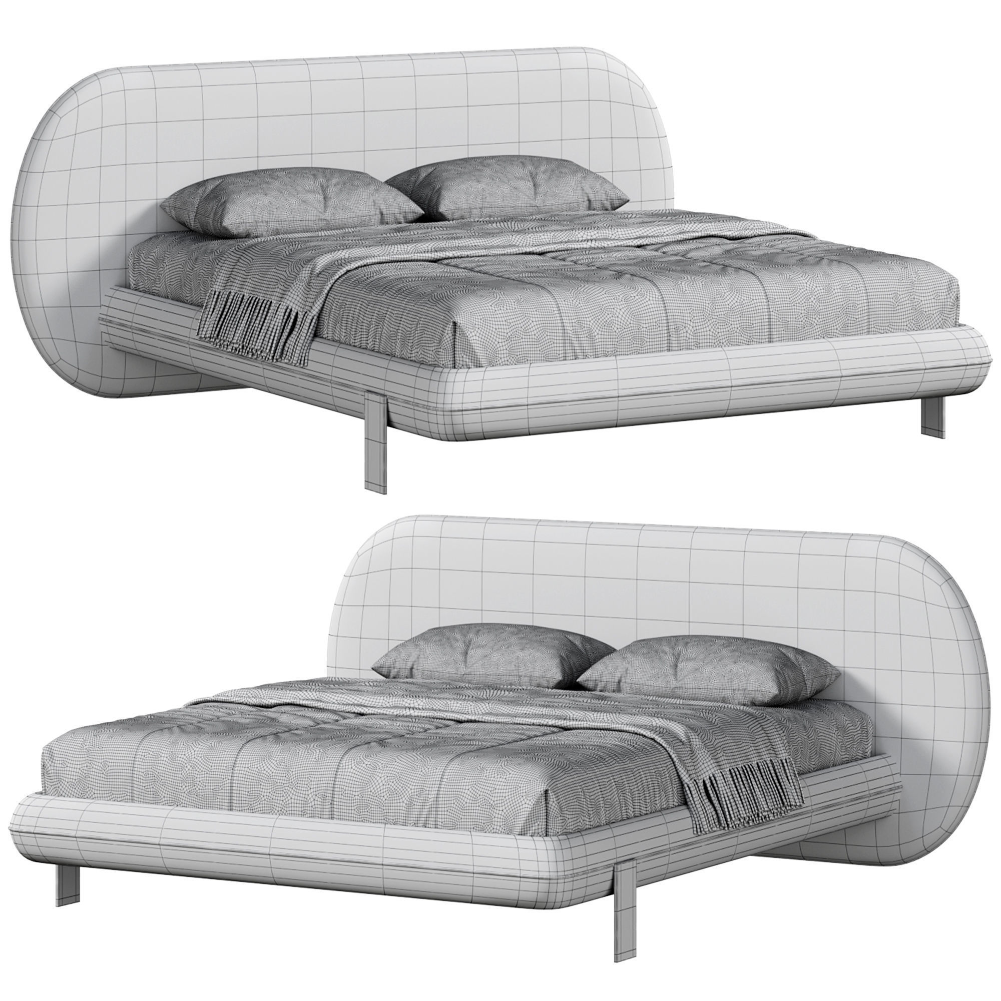 WABI BED by stels 3D model | CGTrader