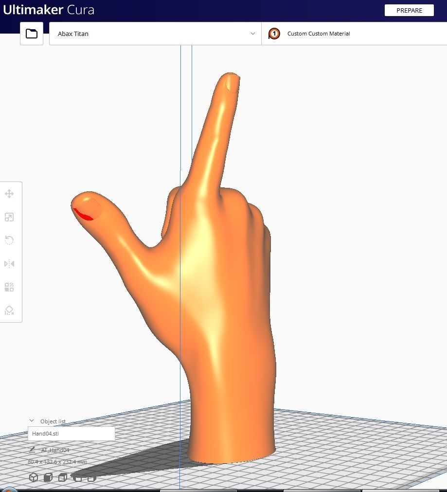 Hand STL M04 3D model 3D printable | CGTrader