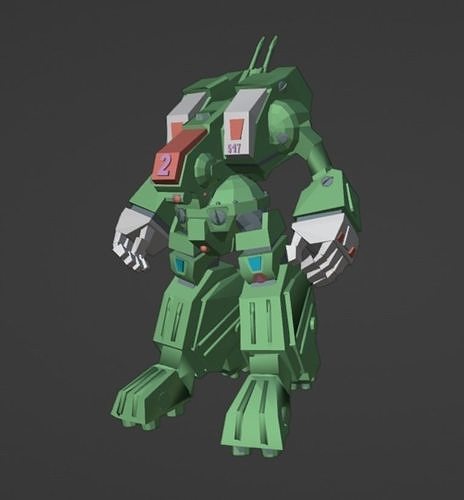 MBR 07 MK II DESTROID SPARTAN-ROBOTECH 3D model | CGTrader