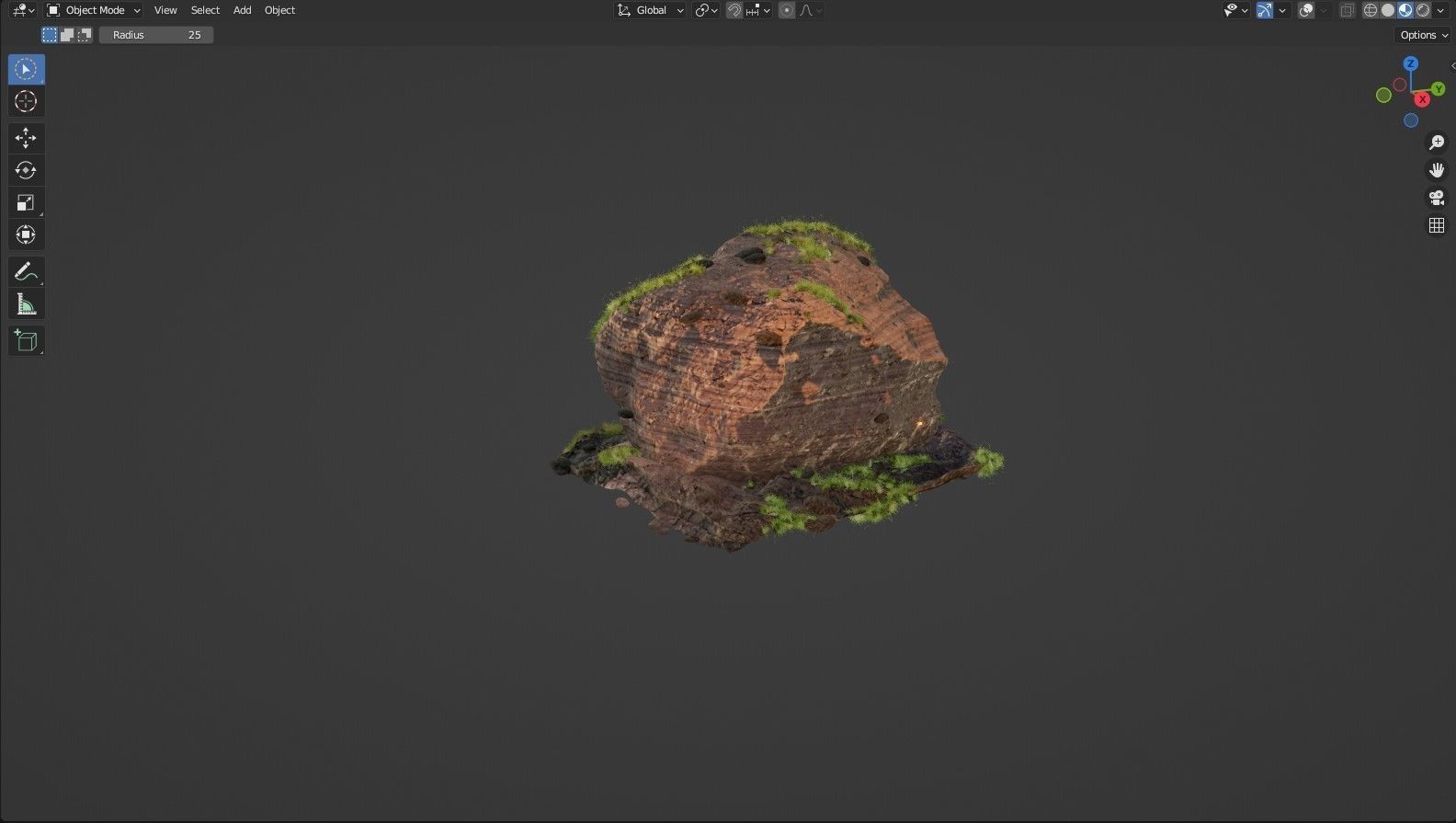 3D model Procedural Rock Cliff Asset Generator For Blender VR / AR / low-poly | CGTrader