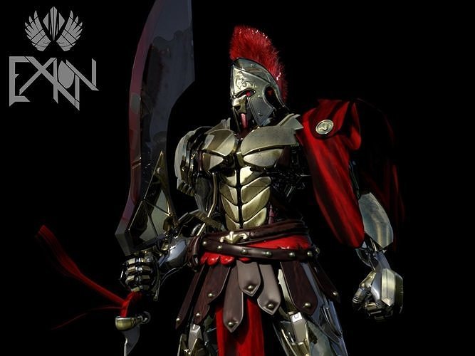 EX-03 Spartan 3D model rigged | CGTrader