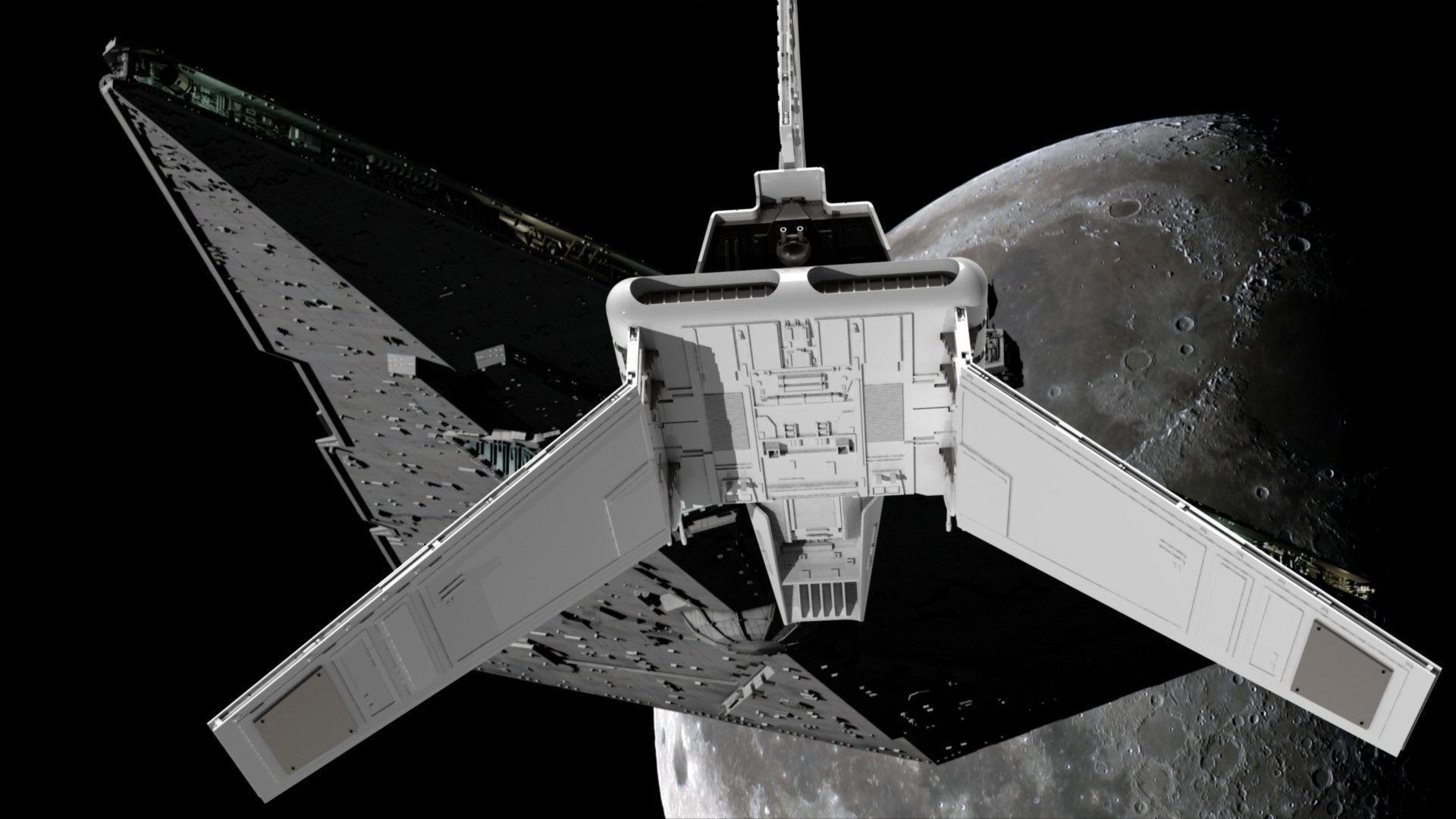 STAR WARS LAMBDA SHUTTLE ARTICULATED PRINTABLE WITH INSTRUCTIONS 3D ...