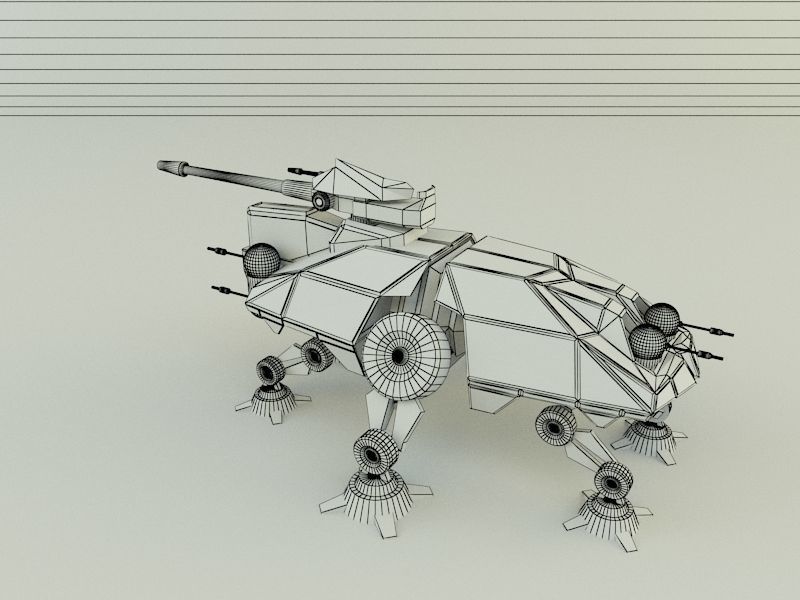 AT-TE Walker combat robot 3D model | CGTrader