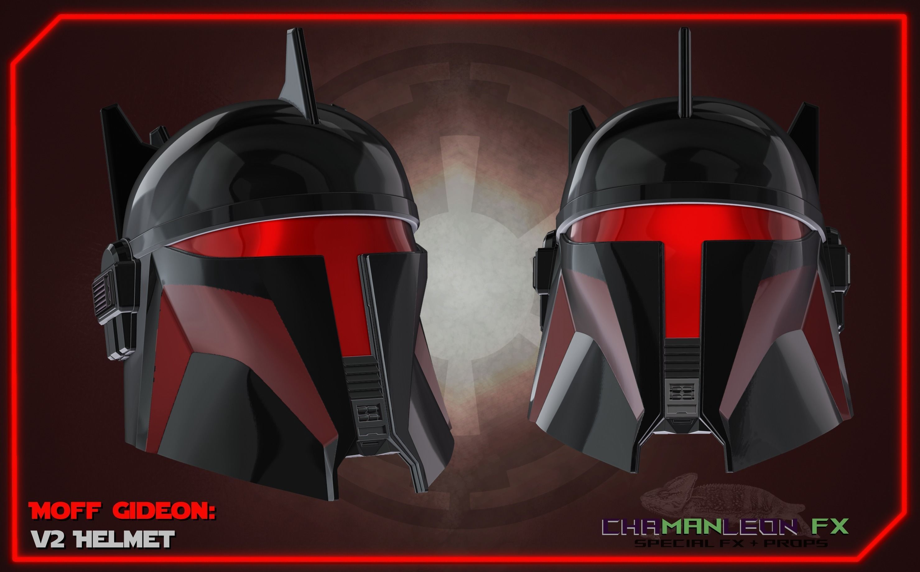 Moff Gideon Helmet Mandalorian 3D Print Cosplay Armor 3D model 3D ...