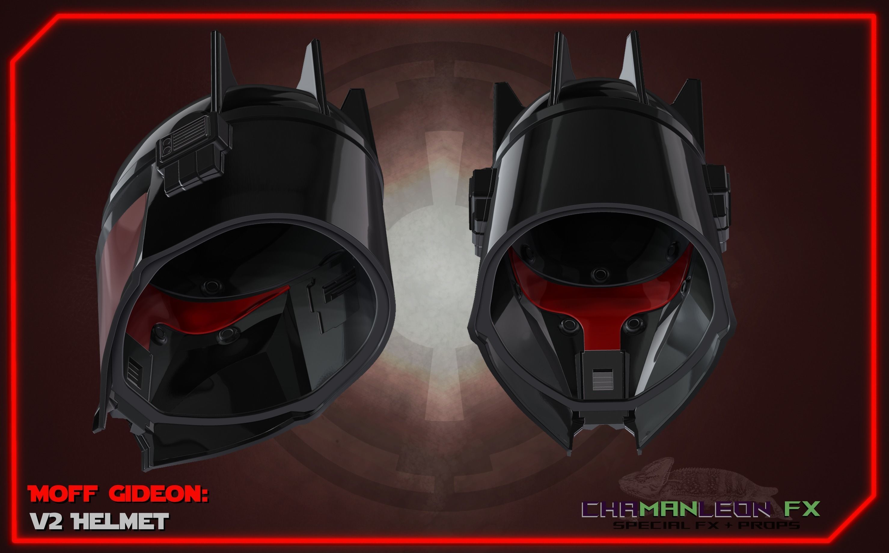 Moff Gideon Helmet Mandalorian 3D Print Cosplay Armor 3D model 3D ...