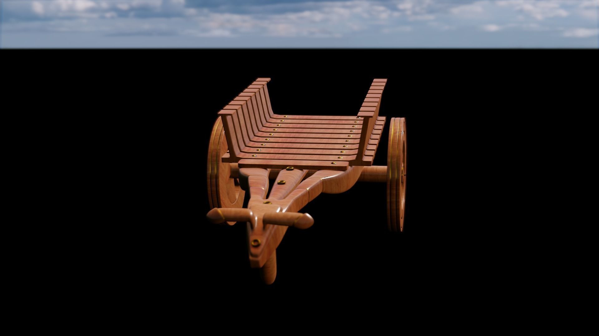 3D model Bull Cart 3D Model VR / AR / low-poly | CGTrader