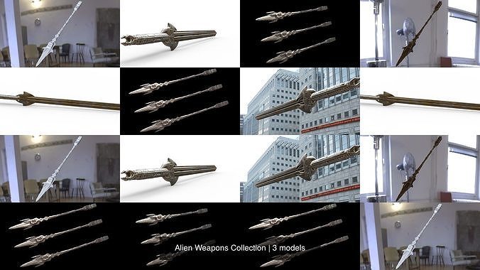 Alien Weapons Collection | CGTrader