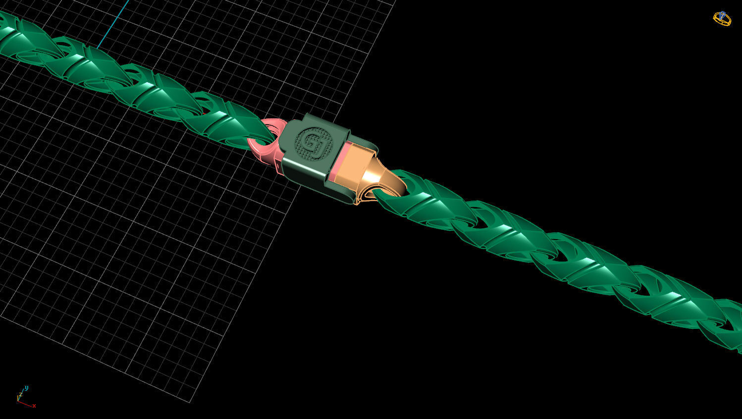 NECKLACE gold jewelry 3D model 3D printable | CGTrader