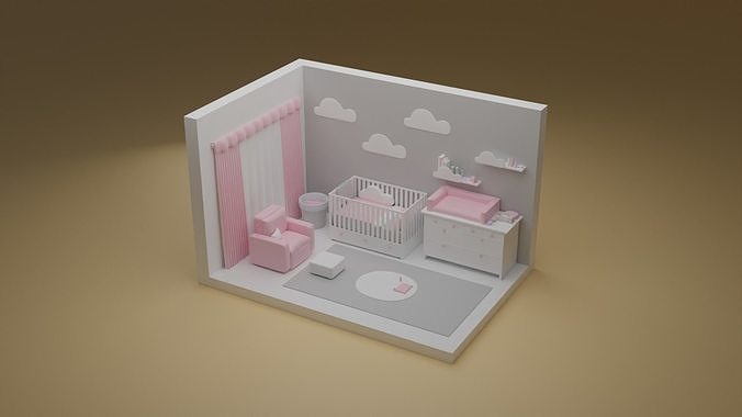 baby room 3D model | CGTrader