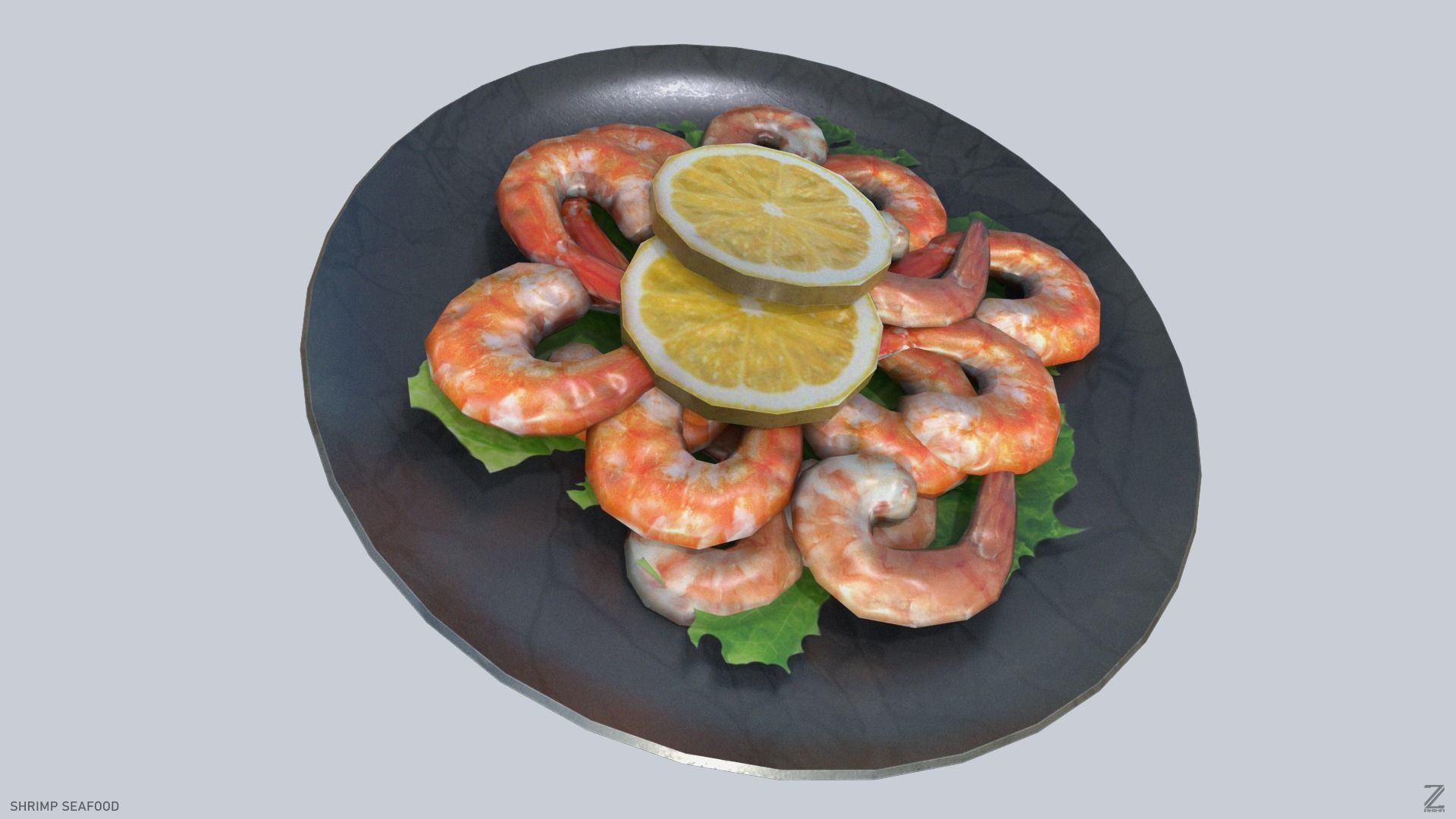 3D model Shrimp seafood VR / AR / low-poly | CGTrader
