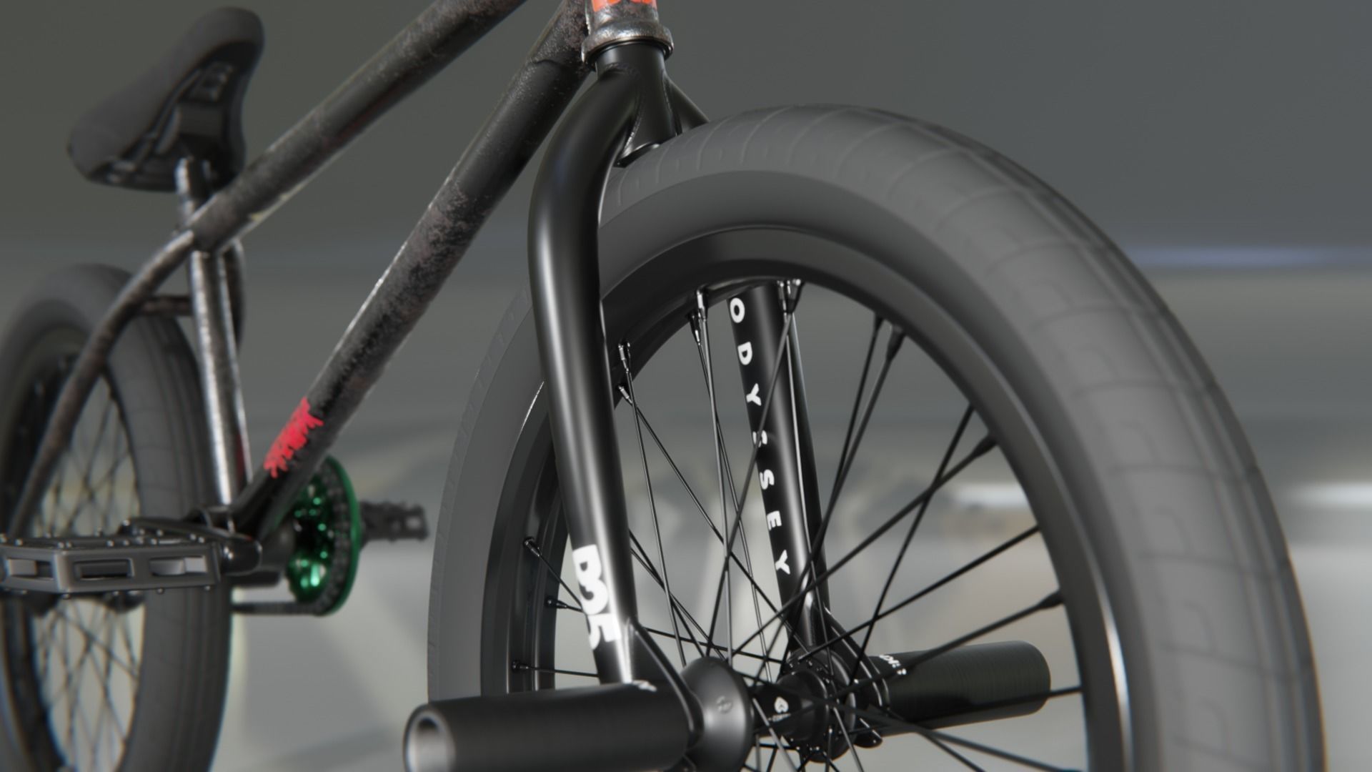 Realistic BMX Bike Bicycle BSD CULT ODYSSEY Street Dirt Skate free 3D ...