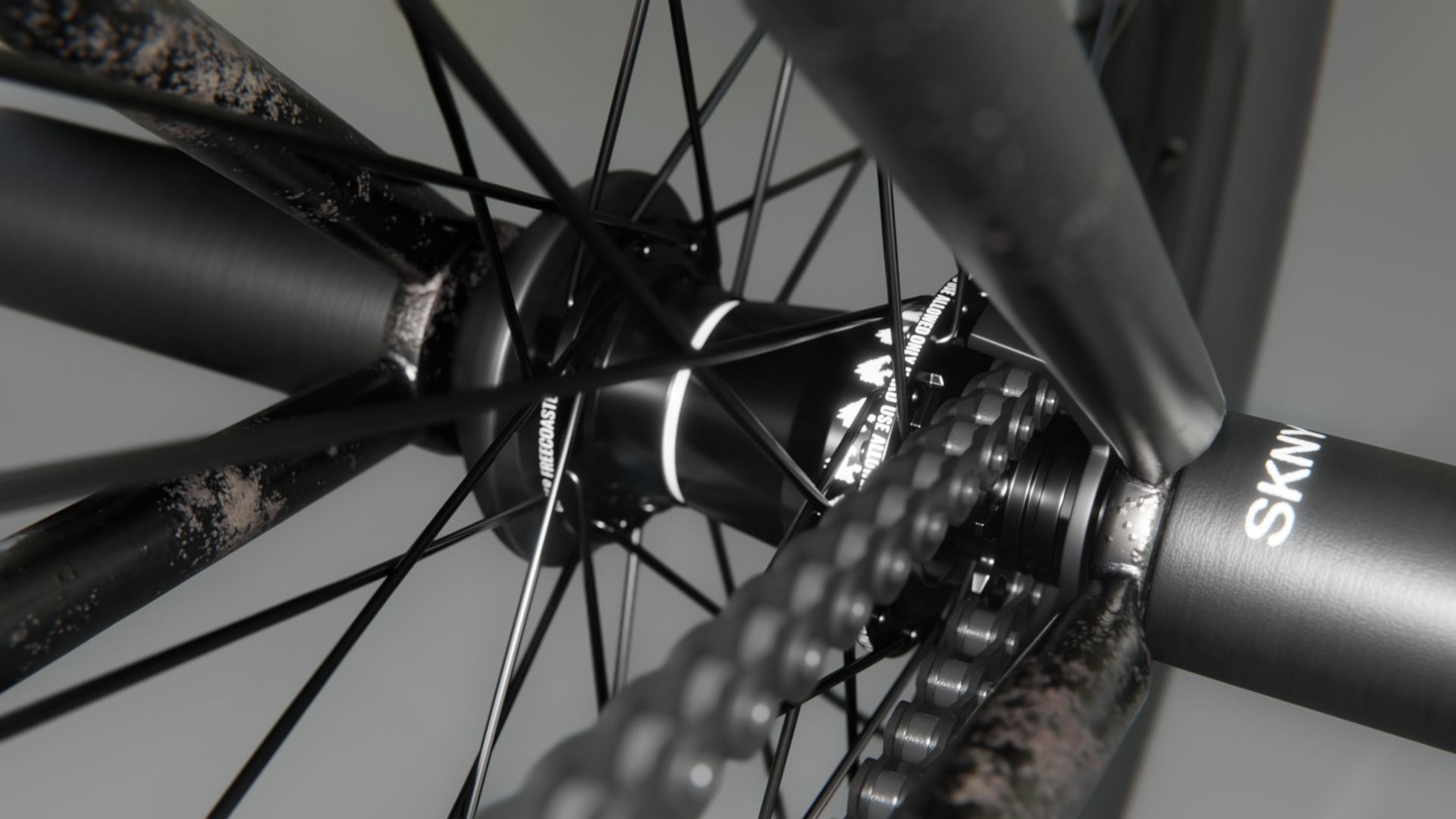 Realistic BMX Bike Bicycle BSD CULT ODYSSEY Street Dirt Skate free 3D ...