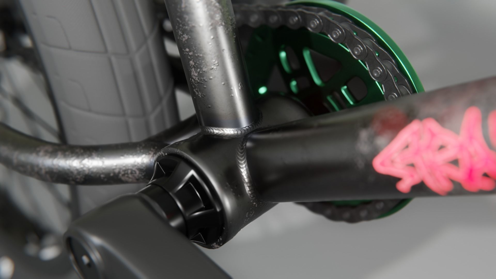 Realistic BMX Bike Bicycle BSD CULT ODYSSEY Street Dirt Skate free 3D ...