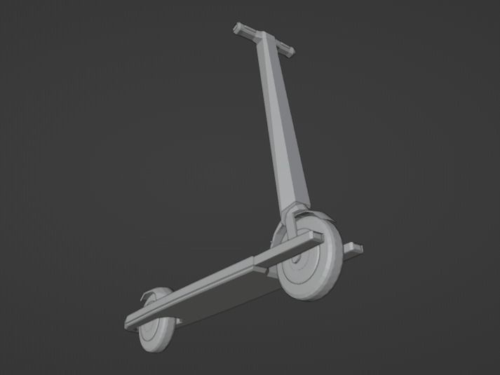 Scooter 001 3D model | CGTrader