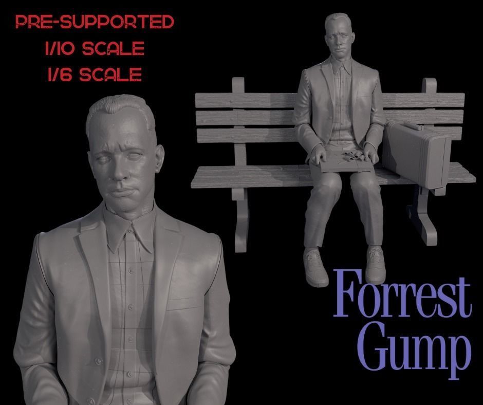 Forrest Gump 3D model 3D printable | CGTrader