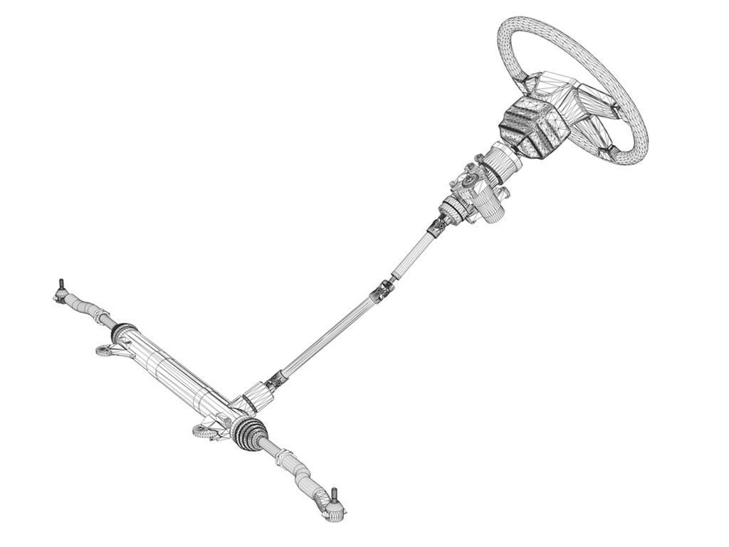 Steering System 3D model | CGTrader