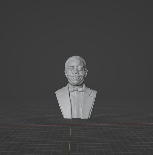 Louis Armstrong 3D model 3D printable | CGTrader