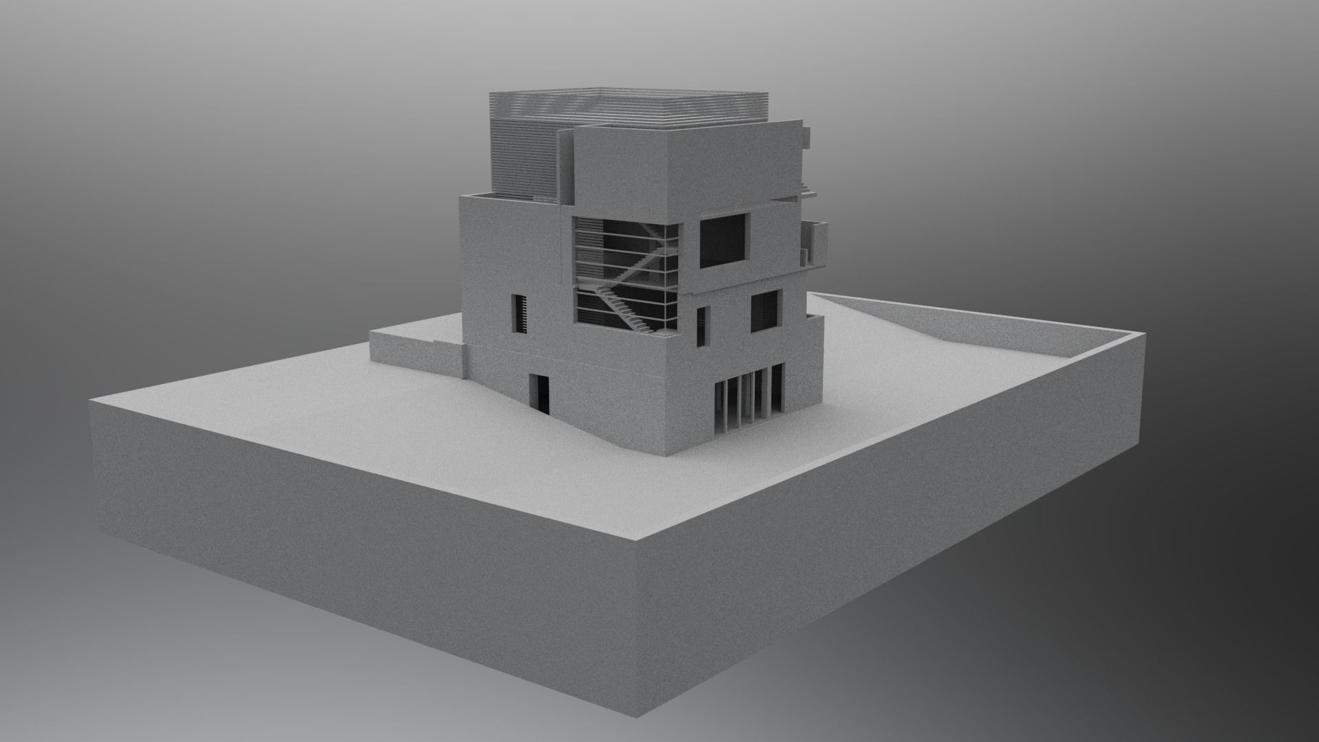 Sixth Street Residence Project by Thom Mayne with Andrew Zago 3D model ...