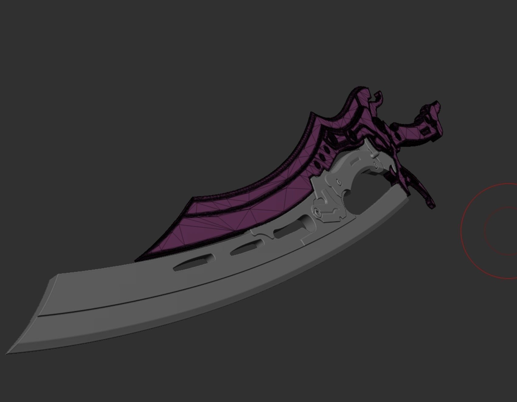 steampunk double folding sword 3D print model 3D model 3D printable ...