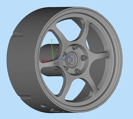 1 18 car wheel model advan RG1 3D model 3D printable | CGTrader