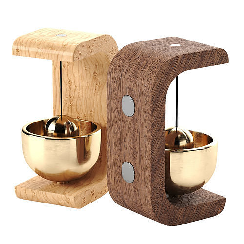 Forest Song Creative Wooden Door Bell 3D model | CGTrader