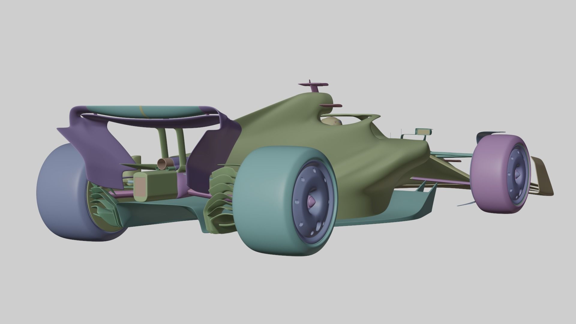F1 2022 Monopost free 3D model rigged | CGTrader