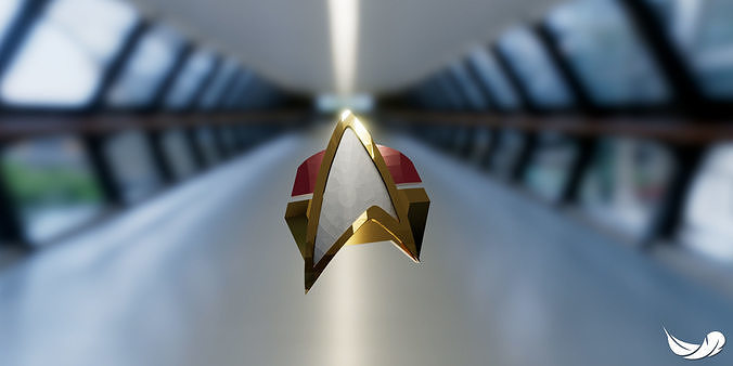 Star trek Combadge 3D model 3D printable | CGTrader