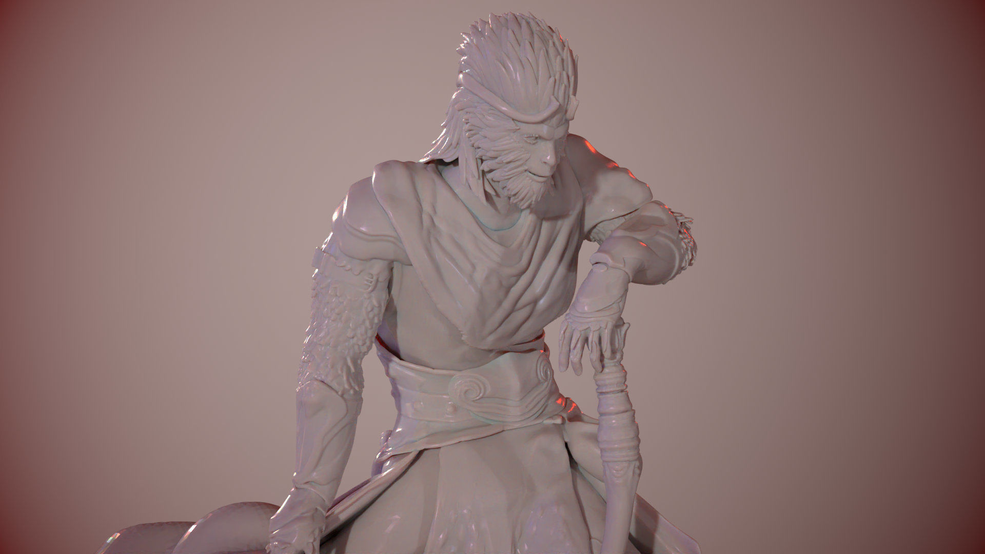 Monkey King Printable V2 3D model 3D printable | CGTrader