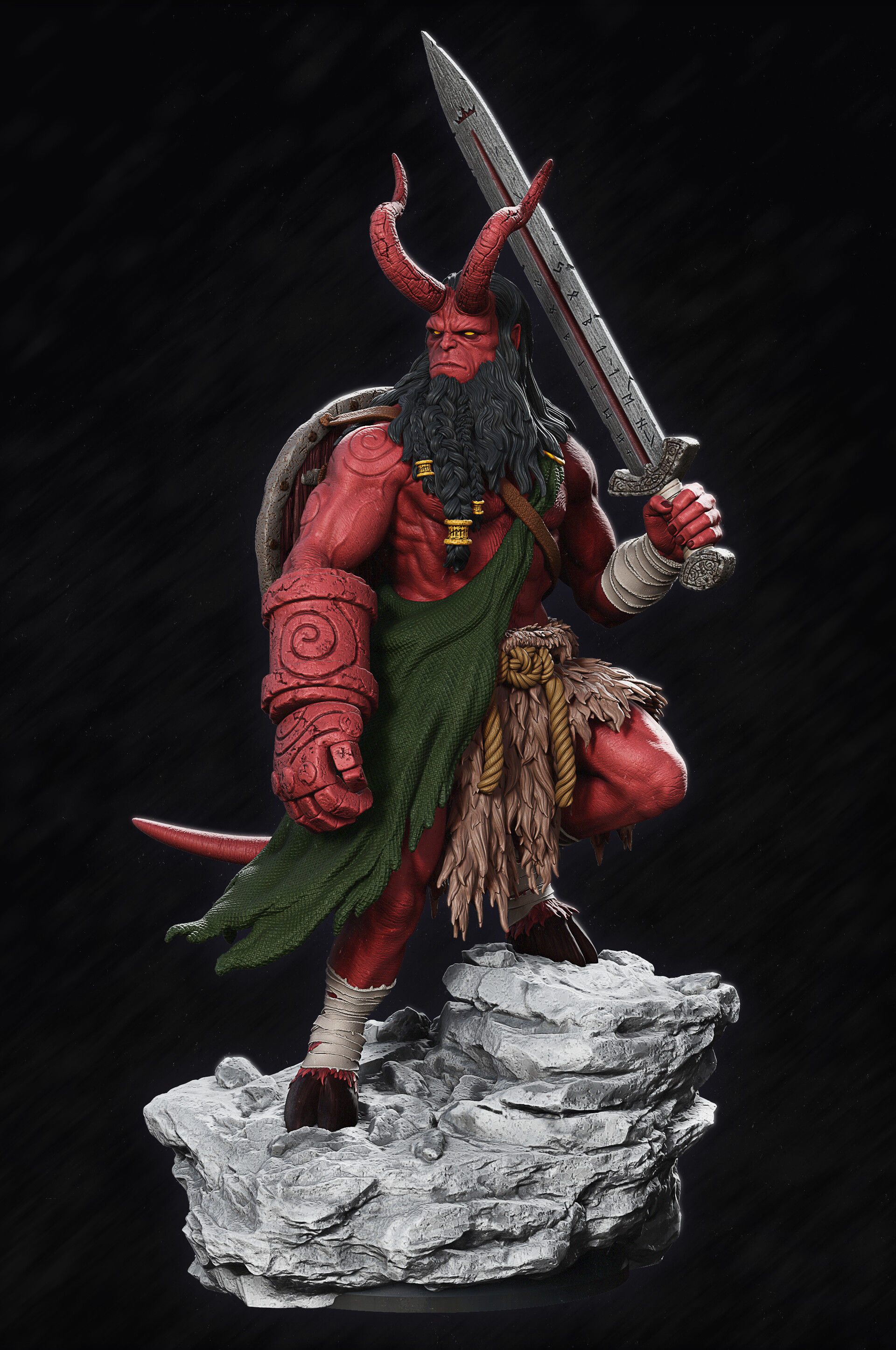 Nordic Hellboy 3D model 3D printable | CGTrader