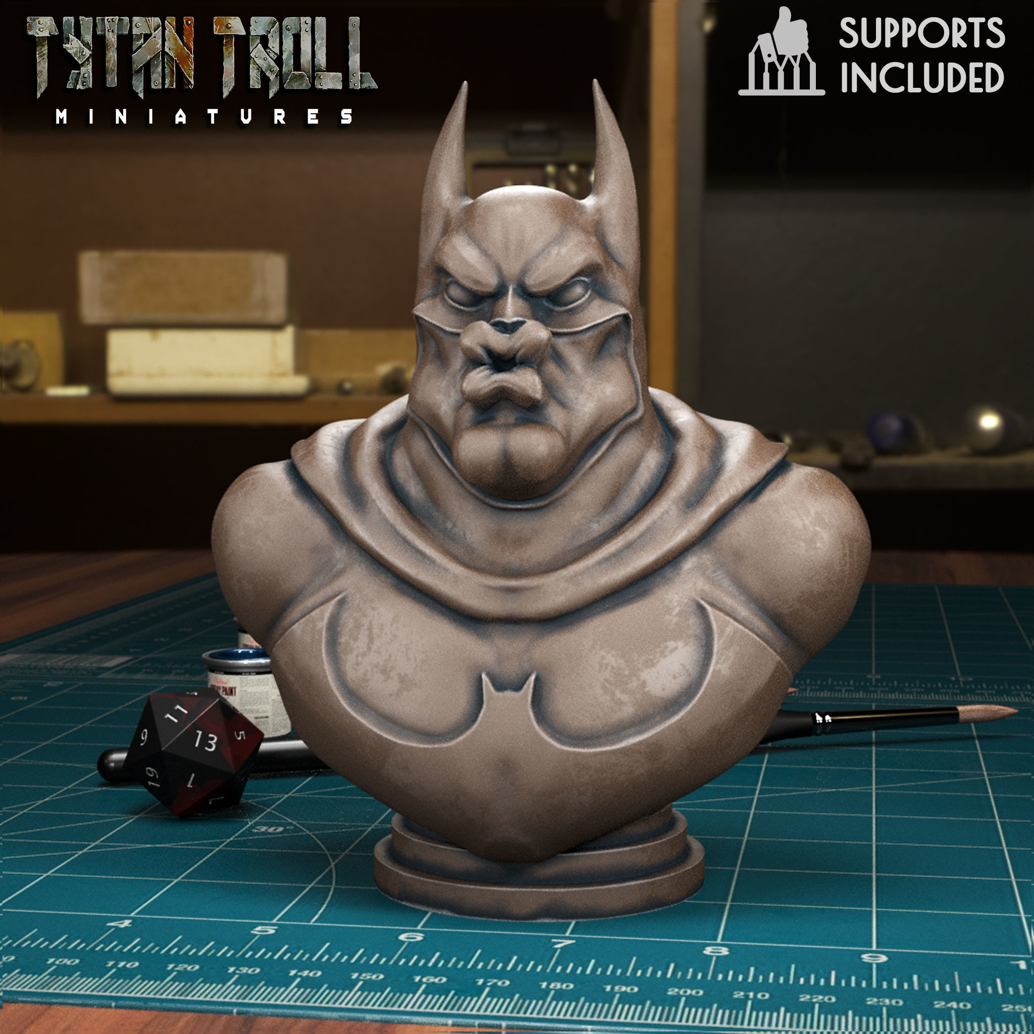 Bat Metal - Pre-Supported 3D model 3D printable | CGTrader