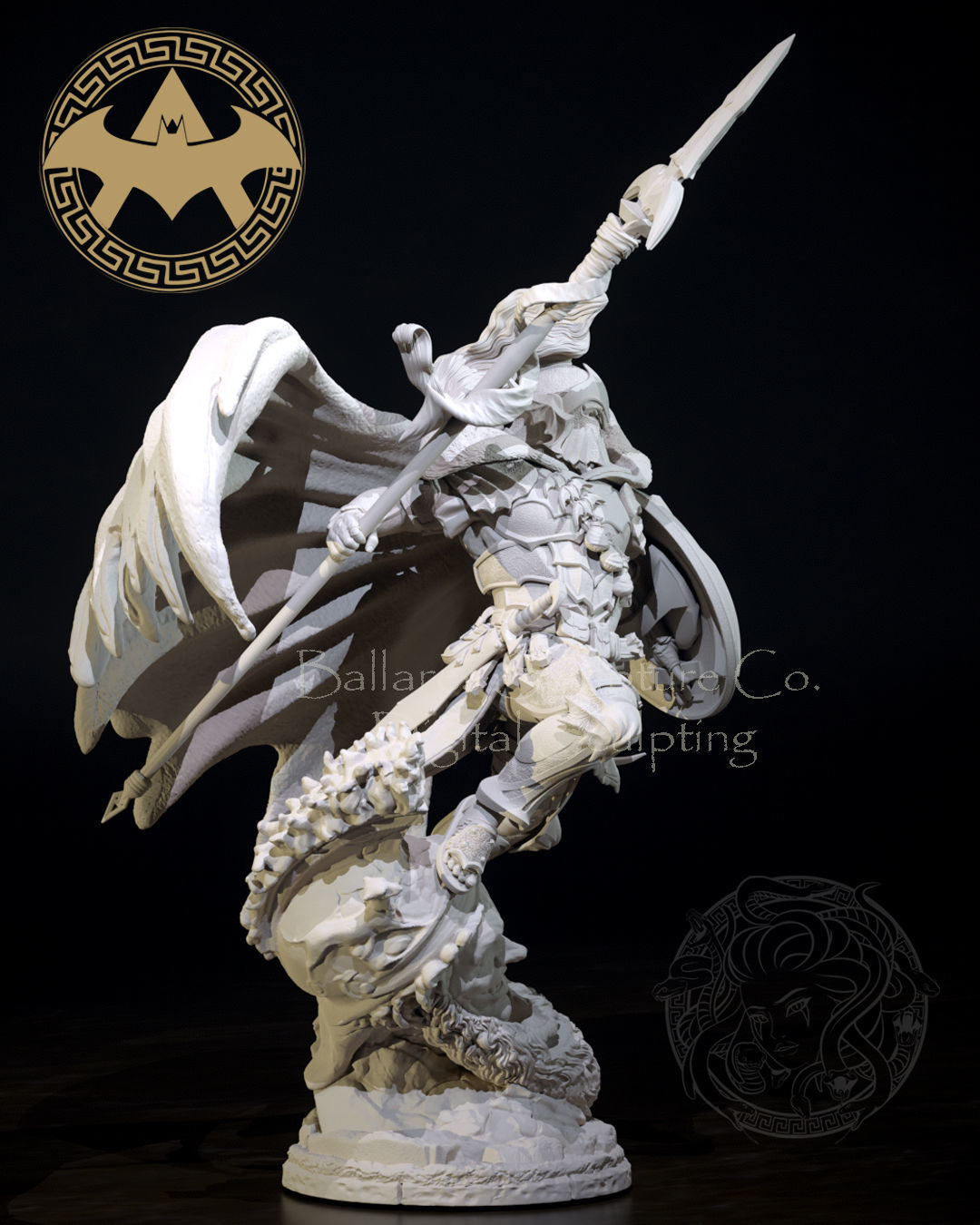 SPARTAN BATMAN BY CREATIVE GEEK MB 3D model 3D printable | CGTrader