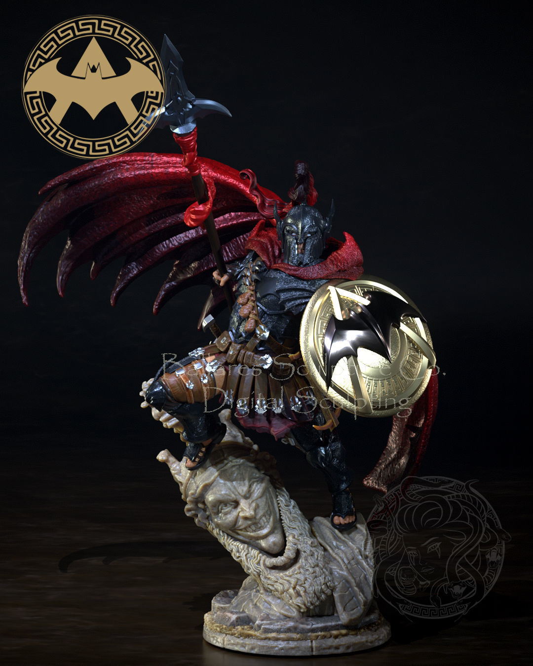 SPARTAN BATMAN BY CREATIVE GEEK MB 3D model 3D printable | CGTrader