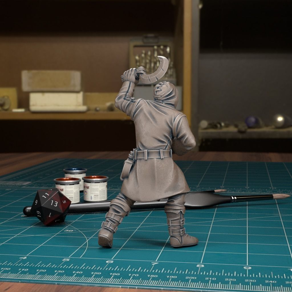 Mob Villagers 01 - Pre-Supported 3D model 3D printable | CGTrader