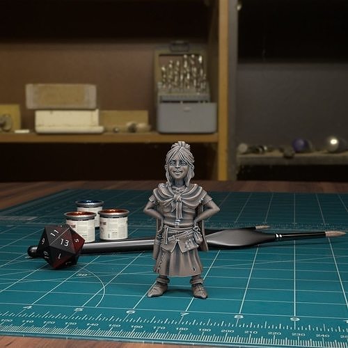 Curse of Strahd - Arabelle - Pre-Supported 3D model 3D printable | CGTrader