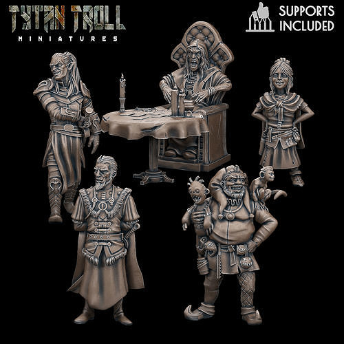 Curse of Strahd - Mini Pack 01 - Pre-Supported 3D model 3D printable ...