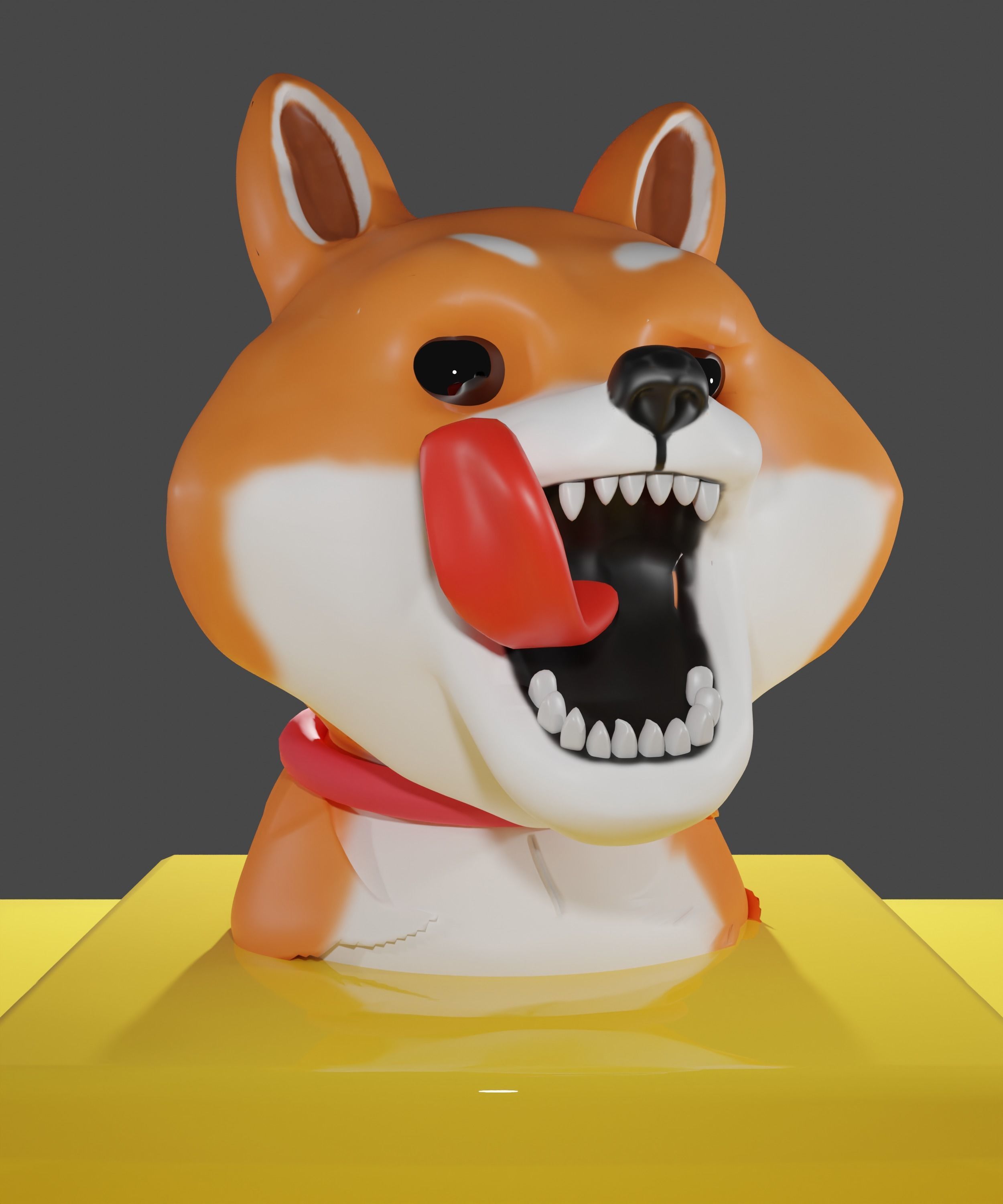 Half-body Shiba Inu Model 3D model | CGTrader