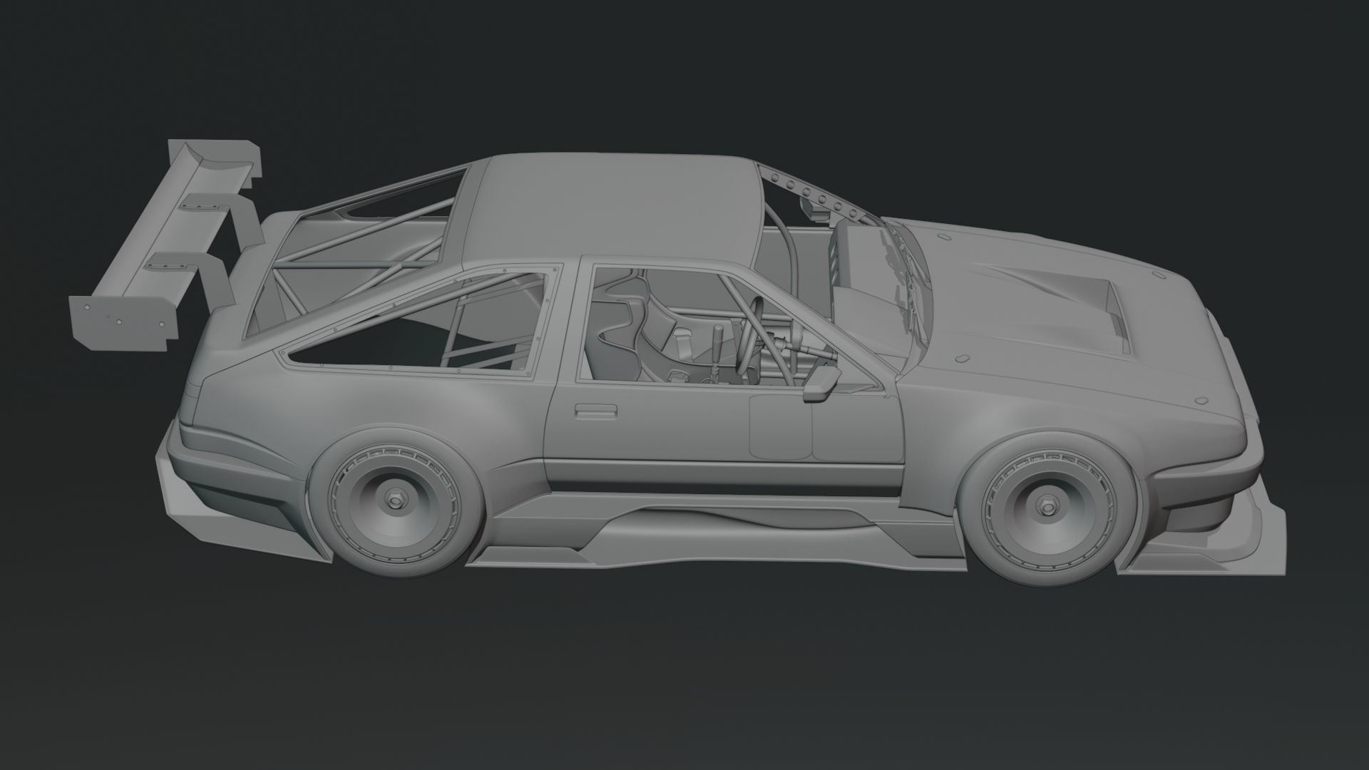Toyota AE86 Vision 3D model | CGTrader