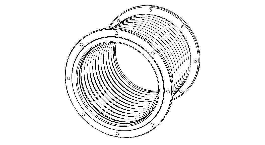 Steel Pipe Expansion Joint 3D model rigged | CGTrader