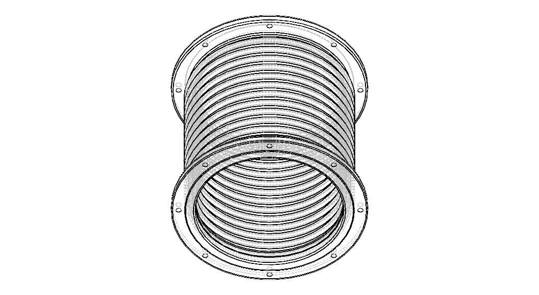 Steel Pipe Expansion Joint 3D model rigged | CGTrader