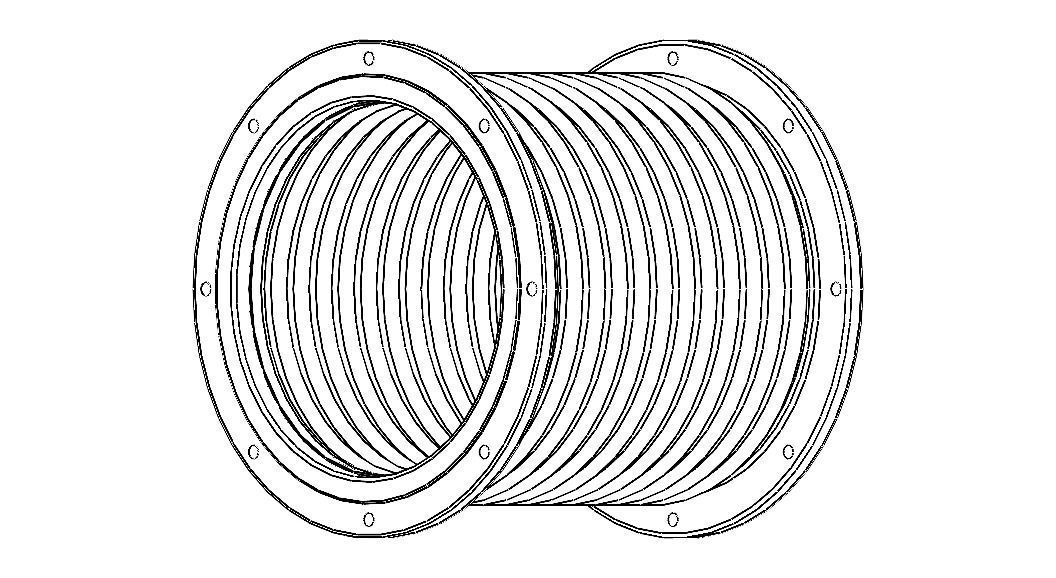 Steel Pipe Expansion Joint 3D model rigged | CGTrader