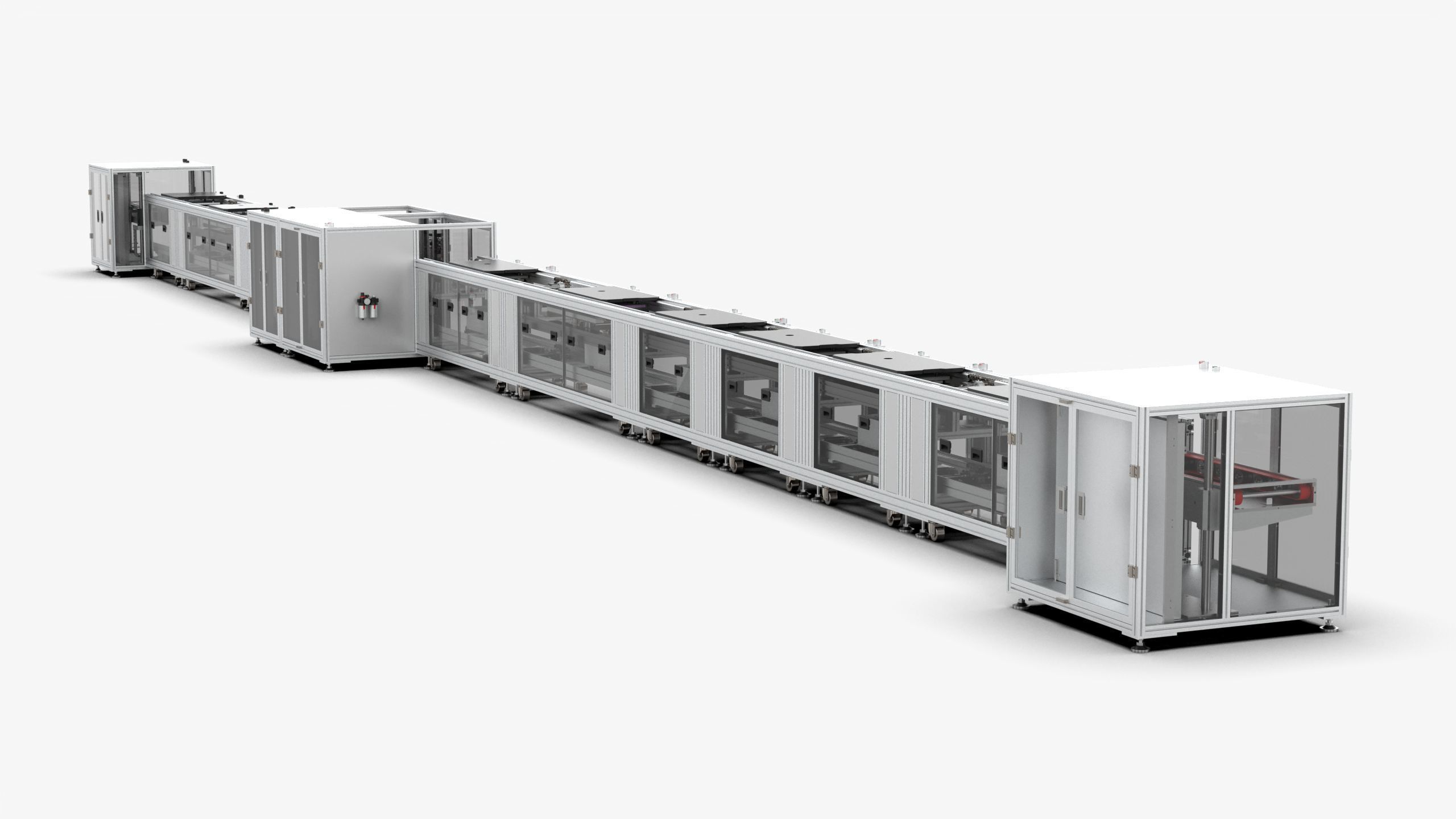 Automatic Battery Assembly Line 3D model | CGTrader