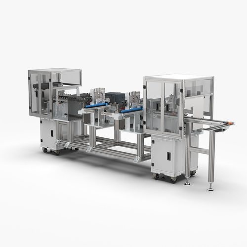 Automatic 18650 Battery X-Ray Testing Machine 3D model | CGTrader