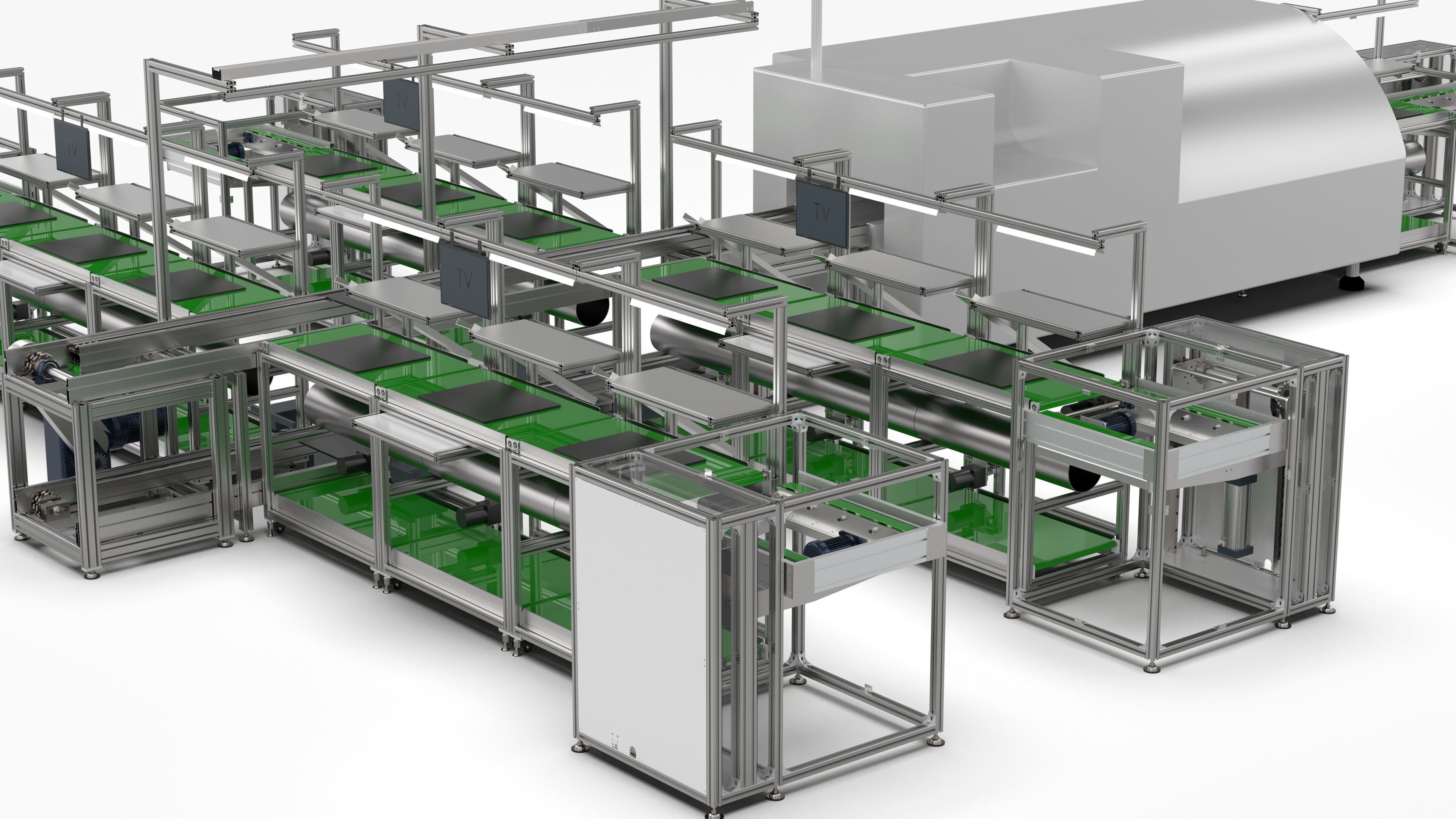 Selective Soldering Production Line 3D model | CGTrader