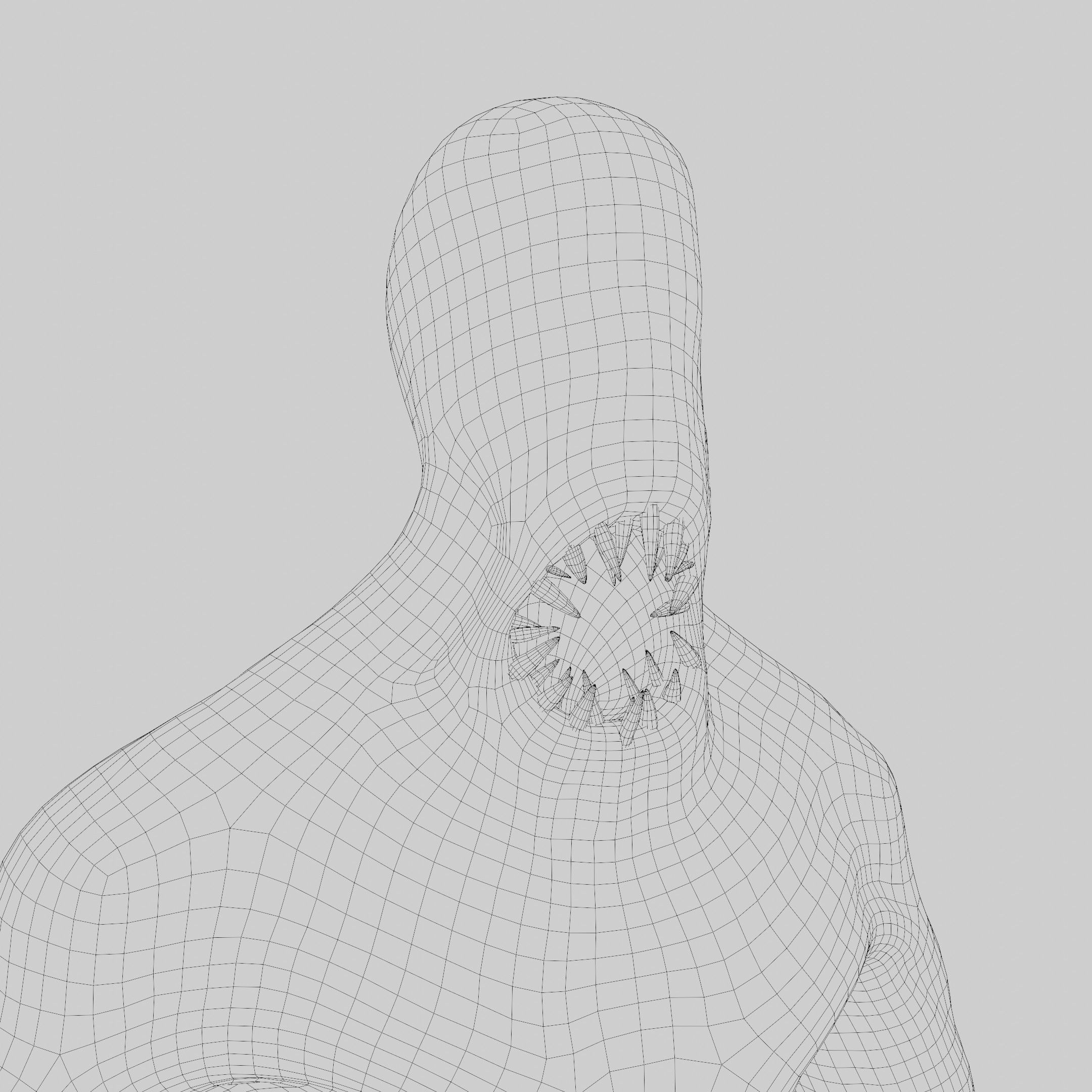 3D model Humanoid horror creature VR / AR / low-poly | CGTrader