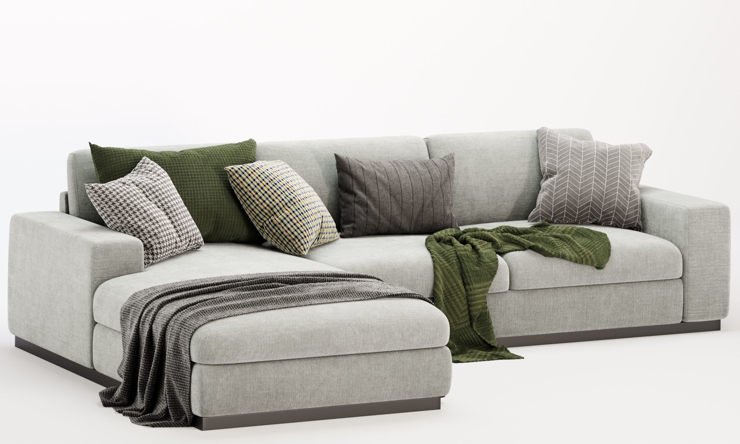 sepia corner sofa 3D model | CGTrader