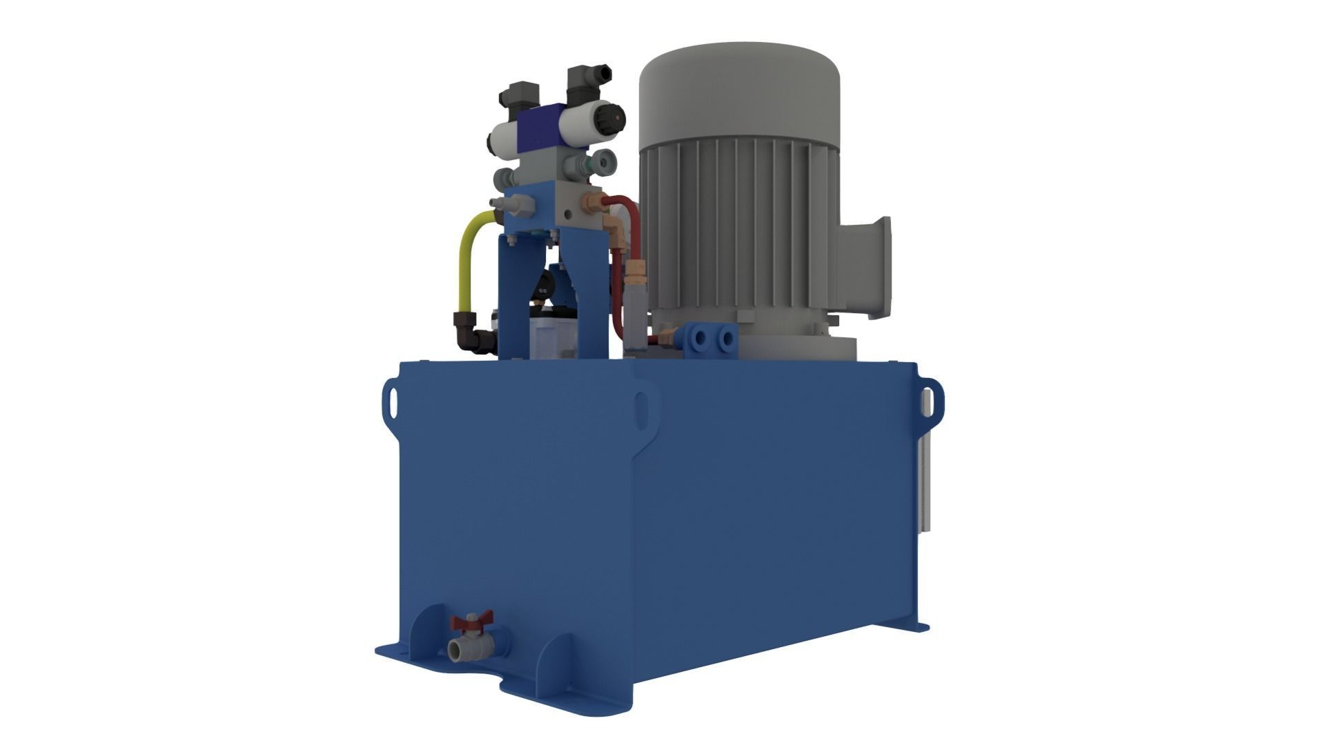 Hydraulic Power System Self-Contained 3D model | CGTrader