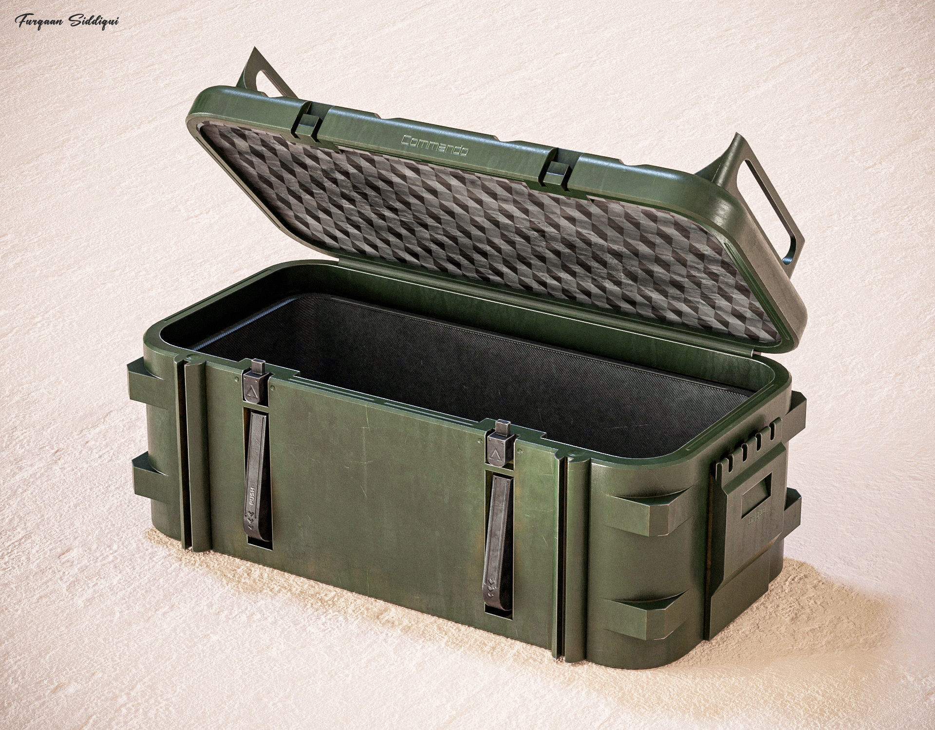 3D model Military Weapon Crate V2 PBR VR / AR / low-poly | CGTrader
